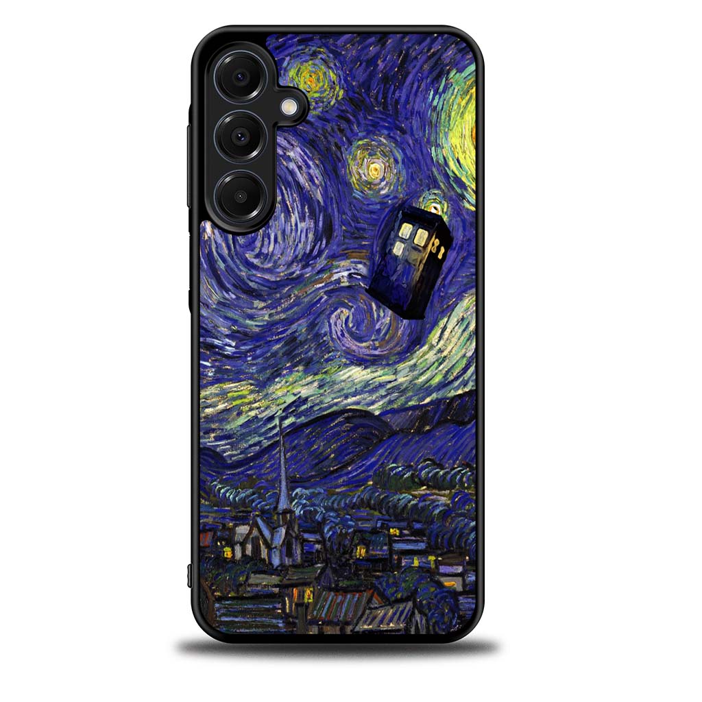 Doctor Who Tardis Van Gogh Starry Night Samsung Galaxy A16 5G case ...